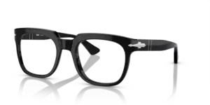 Persol Full Rim Acetate Eyeglasses - Black