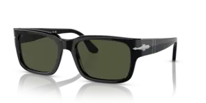 Persol Rectangle Acetate Sunglasses - Black