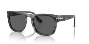 Persol Acetate Wayfarer Sunglasses - Striped Grey