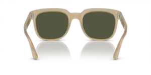 Persol Rectangular Full Rim Acetate Sunglasses - Opal Beige