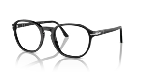 Persol Persol Full Rim Round Frame Eyeglasses Black