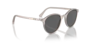 Persol Acetate Round Frame Sunglasses - Opal Grey