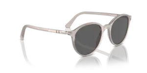 Persol Acetate Sunglasses With Polarized Green Lenses - Opal Grey