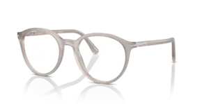 Persol Rectangular Acetate Eyeglasses - Opal Grey