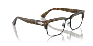 Persol Rectangular Full Rim Eyeglasses - Caffe