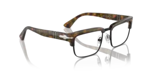 Persol Rectangular Full Rim Eyeglasses - Caffe