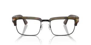 Persol Rectangular Full Rim Eyeglasses - Caffe