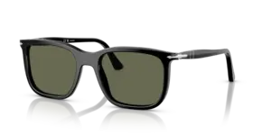 Persol Acetate Rectangular Frame Sunglasses - Black