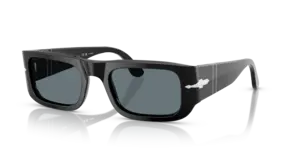 Persol Rectangle Full Rim Sunglasses - Black