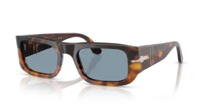 Persol Rectangle Full Rim Sunglasses - Brown Tortoise