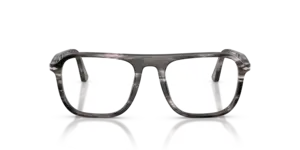 Persol Acetate Eyeglasses - Striped Black