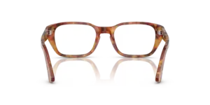 Persol Rectangle Full Rim Eyeglasses - Brown Tortoise