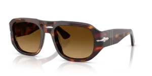 Persol Acetate Aviator Sunglasses With Tortoiseshell Pattern - Havana