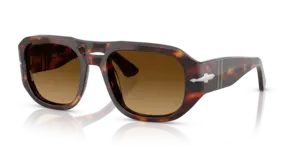 Persol Persol Acetate Aviator Sunglasses With Tortoiseshell Pattern Havana