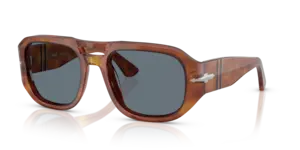 Persol Acetate Aviator Sunglasses With Tortoiseshell Pattern - Terra Di Siena