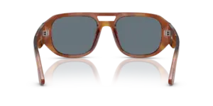 Persol Acetate Aviator Sunglasses With Tortoiseshell Pattern - Terra Di Siena