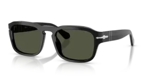 Persol Acetate Square Frame Sunglasses - Black