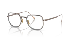 Persol Titanium Rectangle Eyeglasses - Brown