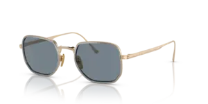Persol Titanium Full Rim Sunglasses - Gold