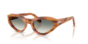 Persol Cat Eye Acetate Sunglasses - Striped Brown