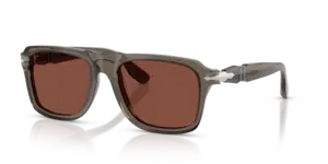 Persol Rectangular Acetate Sunglasses - Opal Grey