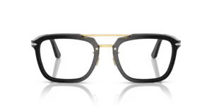 Persol Acetate Square Frame Eyeglasses - Black
