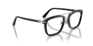 Persol Acetate Square Frame Eyeglasses - Black