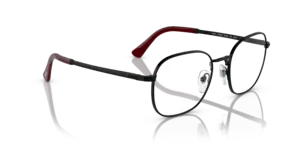 Persol Round Metal Frame Eyeglasses