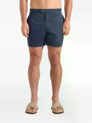 Manière De Voir Polished Nylon Swim Shorts - Blue