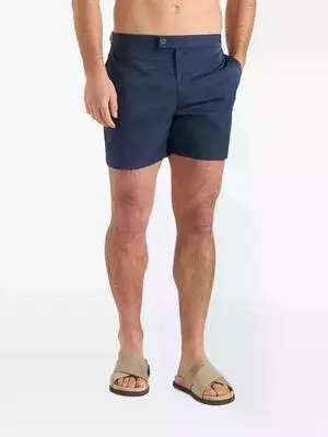 Manière De Voir Polished Nylon Swim Shorts - Blue