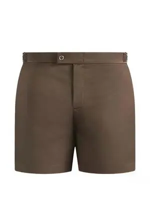Manière De Voir Polished Nylon Swim Shorts - Green