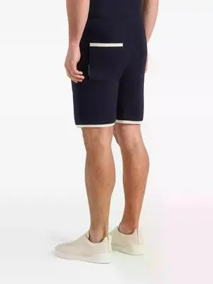 Manière De Voir Knit Shorts With Contrast Detailing