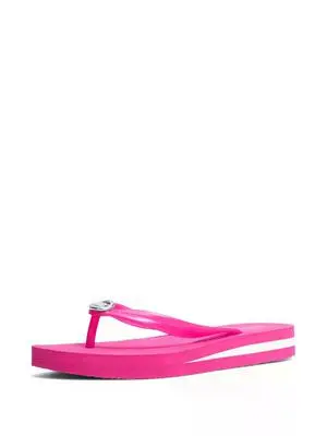 Michael Kors Posie Logo Plaque Flip-flops - Pink
