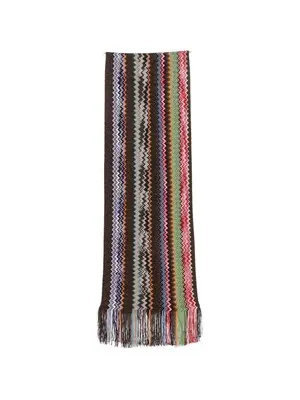 Missoni Zig Zag Print Scarf - Brown