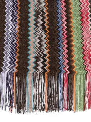 Missoni Zig Zag Print Scarf - Brown