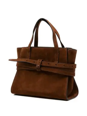 Moschino Tie Me Small Leather Handbag