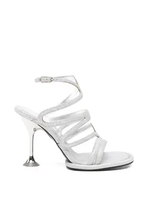 SERGIO ROSSI Glittered Heel Sandals