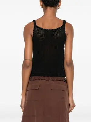 DUNST Crochet Knit Sleeveless Top