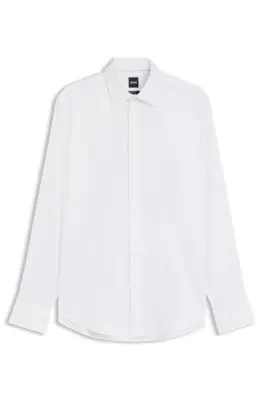 BOSS Easy-iron Regular-fit Shirt In Stretch-cotton Dobby