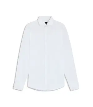 BOSS Regular-fit Shirt In Structured Italian Cotton - White
