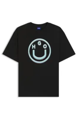 Hugo Cotton-jersey T-shirt With Graphic Print