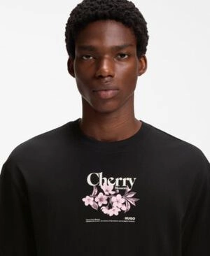 Hugo Cotton-jersey T-shirt With Graphic Print