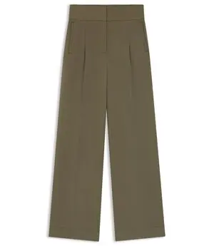 BOSS Pleat Front Straight-fit Trousers