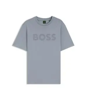 BOSS Cotton T-shirt With Tonal Logo