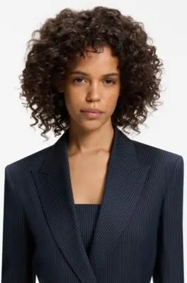 Hugo Pinstripe Belted Blazer