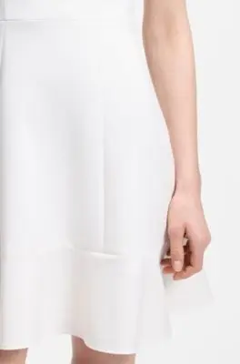 Hugo V-neck Seamed Dress