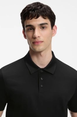 Hugo Slim-fit Polo In Mercerized Cotton