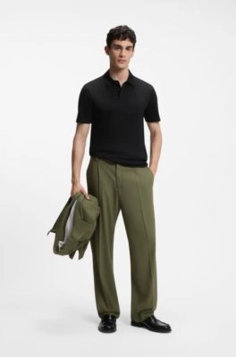 Hugo Slim-fit Polo In Mercerized Cotton
