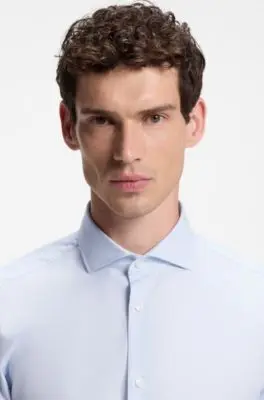 BOSS Regular-fit Shirt In Structured Cotton