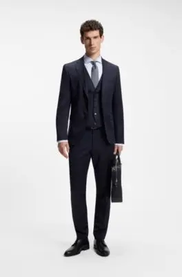 BOSS Regular-fit Shirt In Structured Cotton